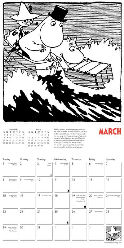 Moomin Mini Wall Calendar 2026 (Art Calendar) by – Dale Zine Shop