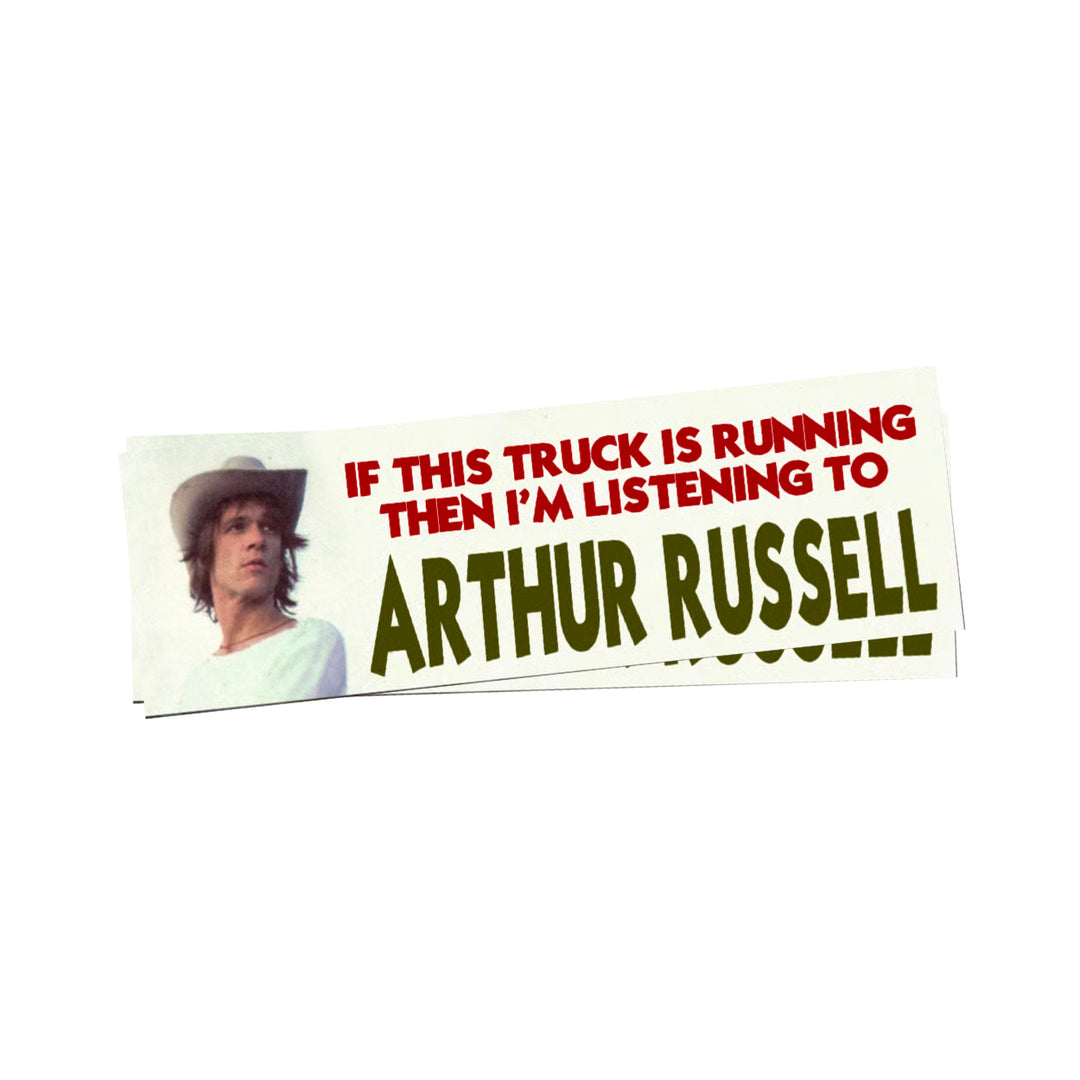 Arthur Russell Bumper Sticker – Dale Zine Shop
